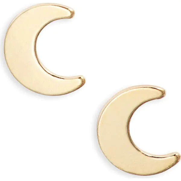 NASHELLE Crescent Moon Stud Earrings