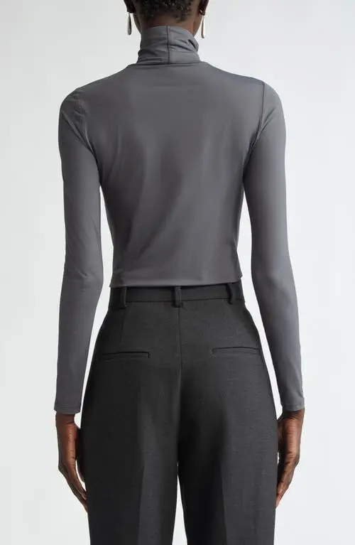 St. John Nuda Jersey Turtleneck Top