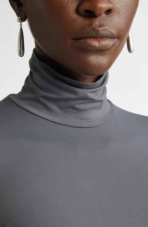 St. John Nuda Jersey Turtleneck Top