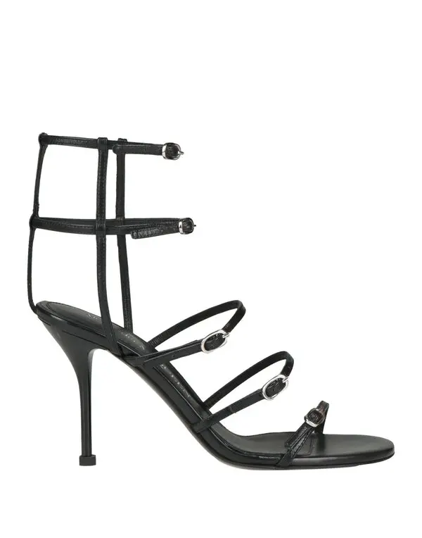 Alexander McQueen Leather Slingback Sandals