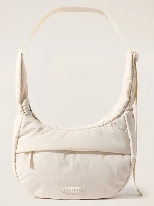 Athleta Small Crossbody Hobo Bag - Bone
