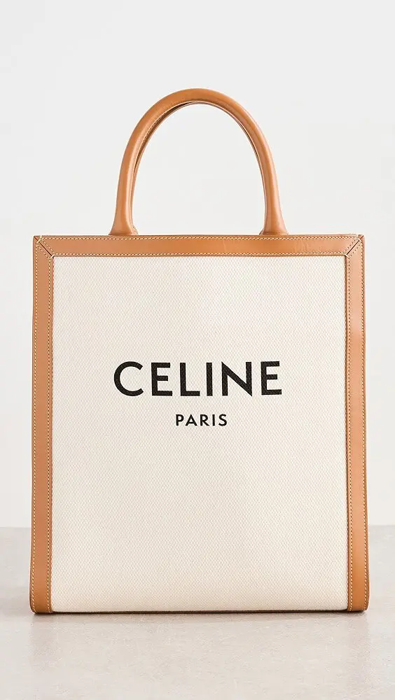 Celine Canvas Vertical Cabas Small Tote