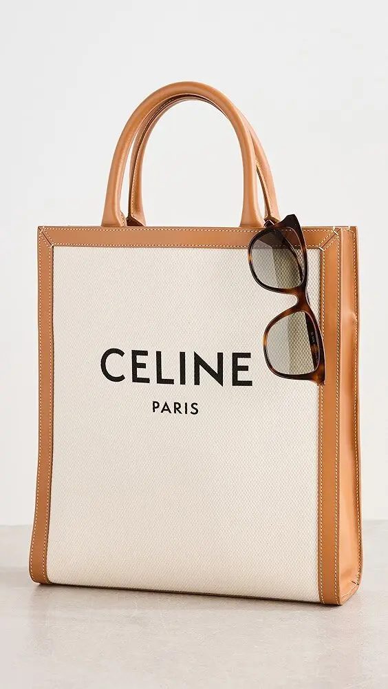 Celine Canvas Vertical Cabas Small Tote