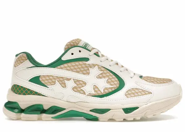 BRAVEST STUDIOS Kross Kountry Runner Sneakers - White/cream/green