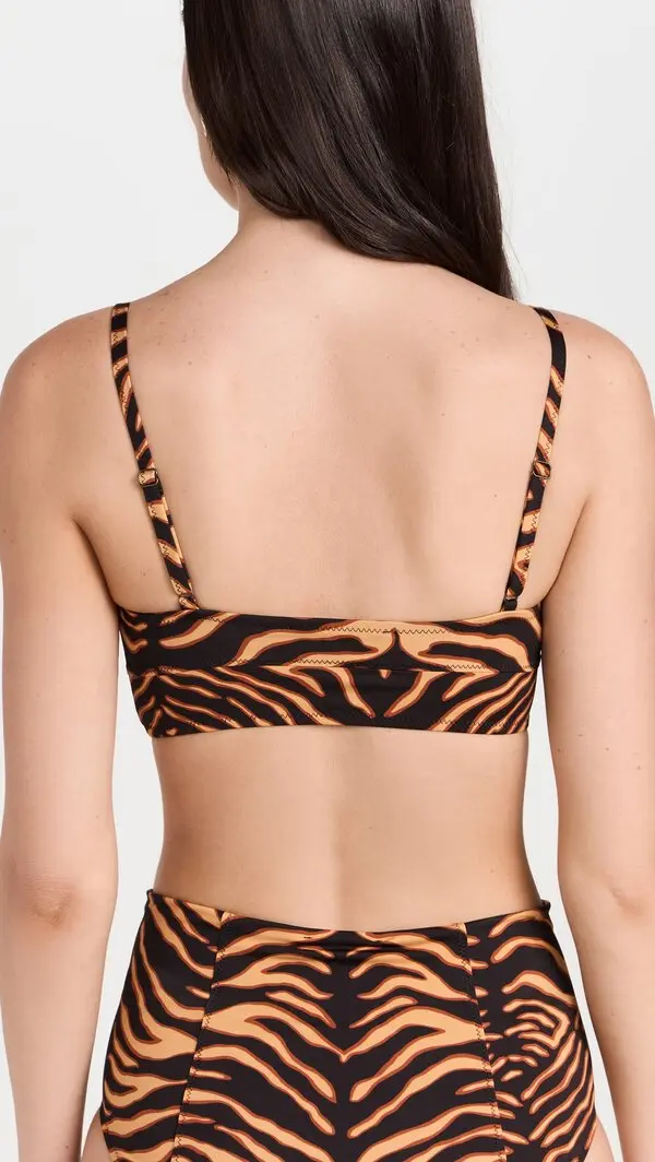 Ulla Johnson Zahara Bikini Top - Tigre