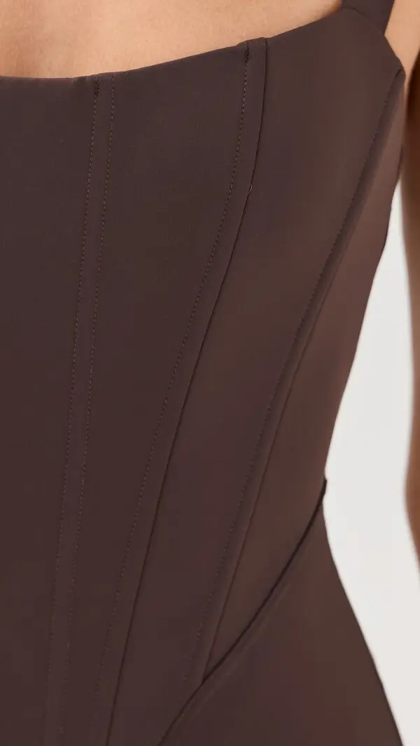 Staud Adelaide One Piece - Dark Chocolate