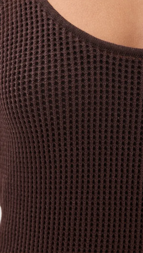 Staud Jessica Dress - Dark Chocolate