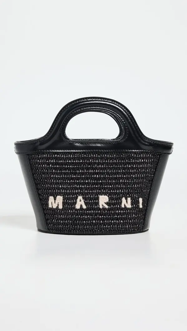 Marni Tropicalia Micro Tote - Black
