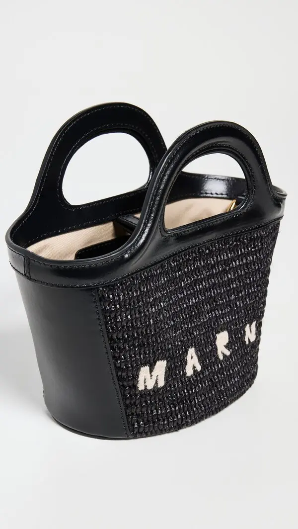 Marni Tropicalia Micro Tote - Black