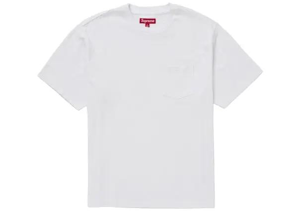 Supreme Short Sleeve Pocket Tee Shirt - White