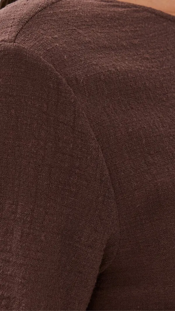Staud Le Havre Dress - Dark Chocolate