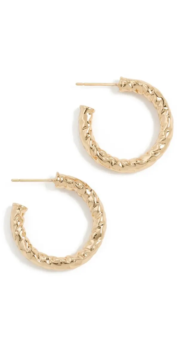 JENNIFER FISHER Hailey Huggie Earrings - Yellow Gold