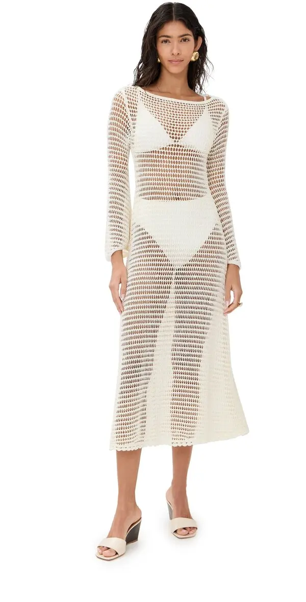Staud Lorena Dress - Ivory