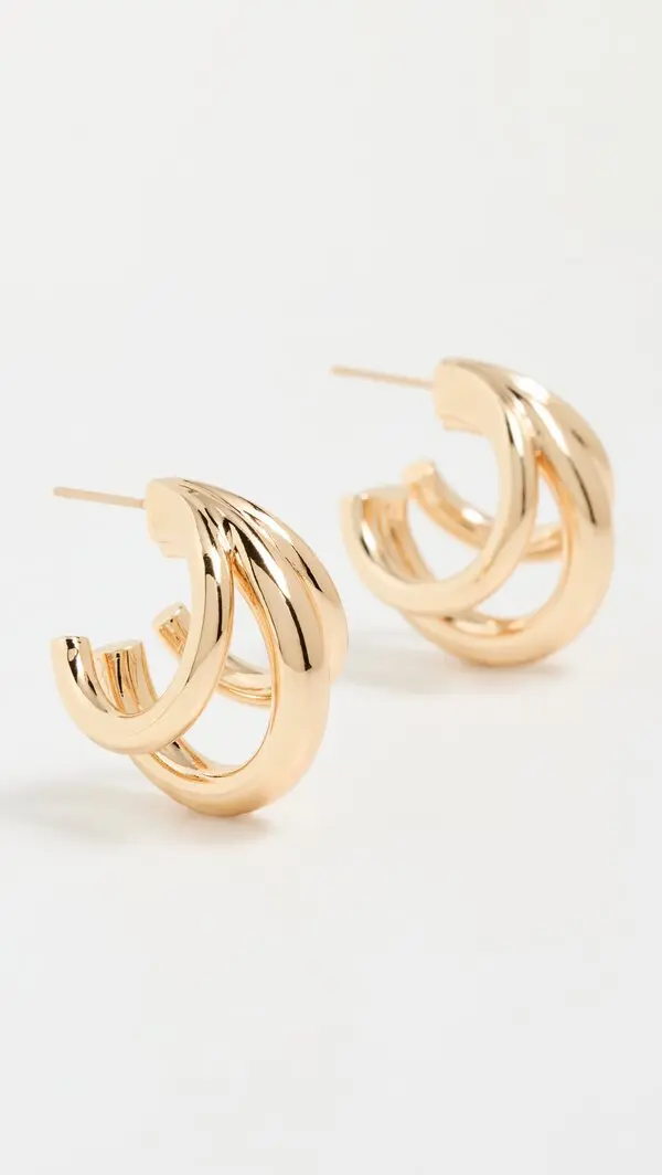 JENNIFER FISHER Triple Lilly Huggie Earrings