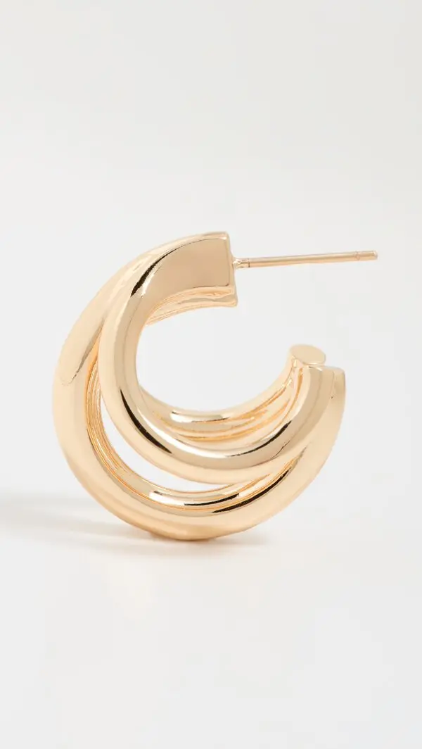 JENNIFER FISHER Triple Lilly Huggie Earrings