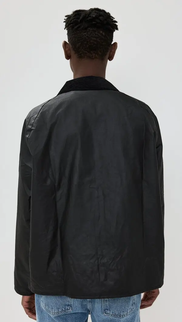 Barbour Transport Wax Jacket - Black
