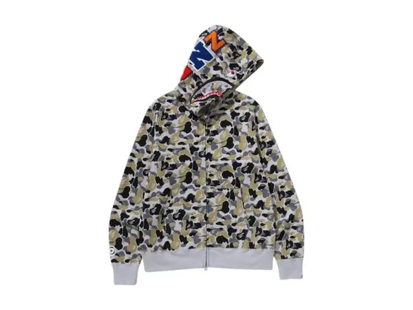 A BATHING APE Abc Camo Full Zip Hoodie - Multicolor