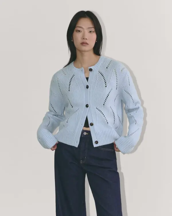 Everlane Pointelle Cardigan