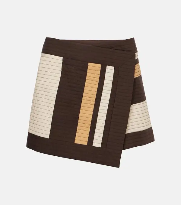SIR. Savanna Striped Cotton Wrap Skirt - Multicoloured