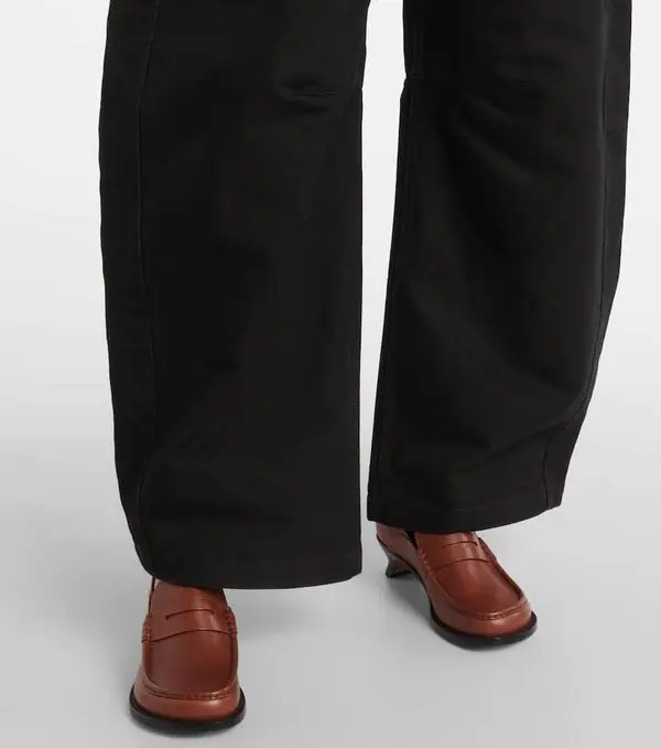 Loewe High-rise Wide-leg Jeans