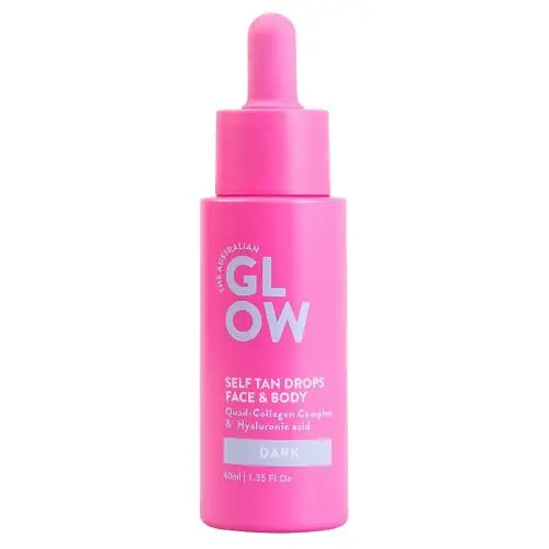 AUSTRALIAN GLOW Self Tan Dropsface And Body - Dark