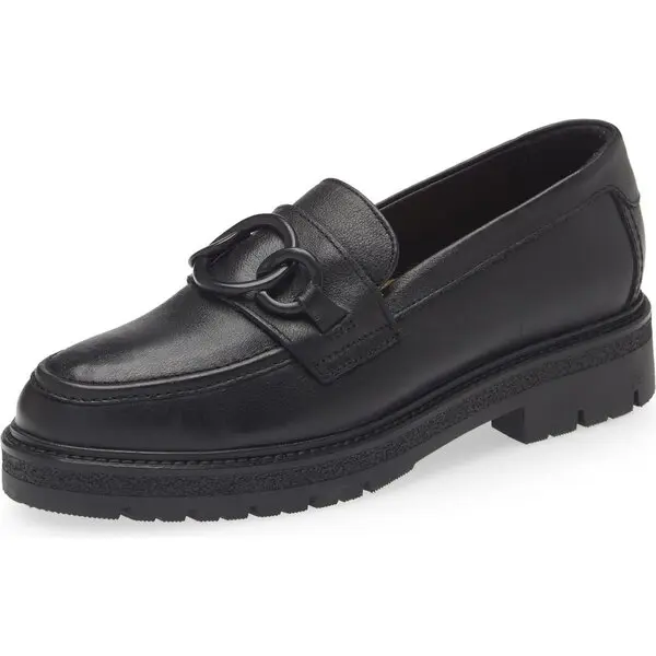 Naot Fremont Platform Loafer - Black Leather