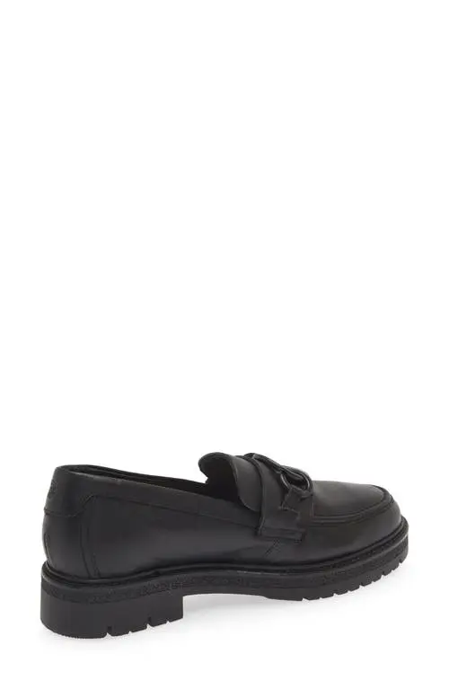 Naot Fremont Platform Loafer - Black Leather