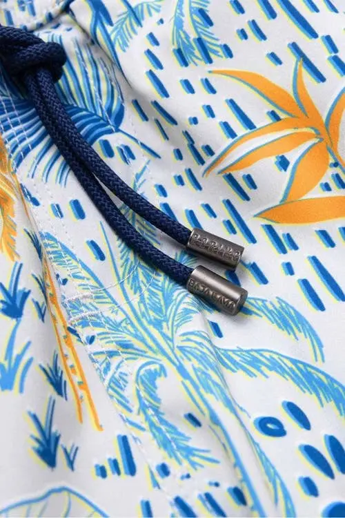 BAJA LLAMA Hot Tropicsorange Burst Stretch Swimsuit
