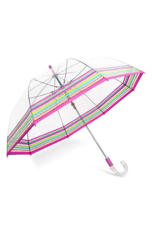 SHEDRAIN Auto Open Bubble Stick Umbrella - Sole Stripe