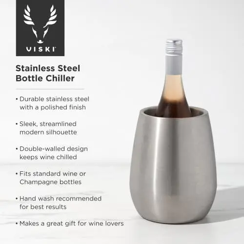 VISKI Bottle Chiller In Stainless Steel