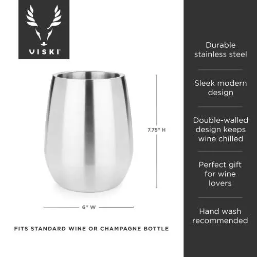 VISKI Bottle Chiller In Stainless Steel