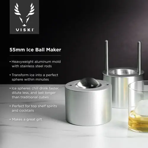 VISKI Glacier Rocks 55 Mm Ice Ball Maker