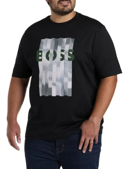 BOSS Big & Tall Tessin Graphic Tee - Black