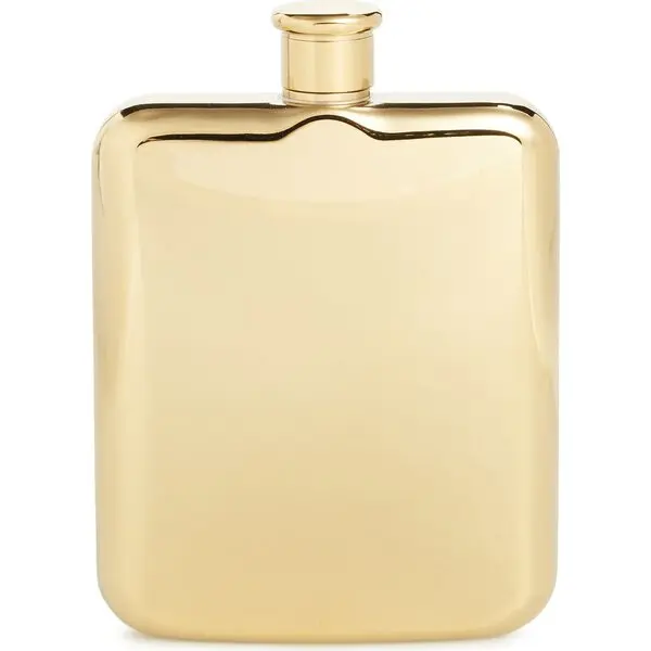 VISKI 6 Oz Flask - Gold