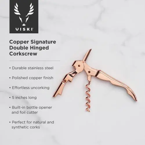 VISKI Signature Double Hinged Corkscrew - Summit