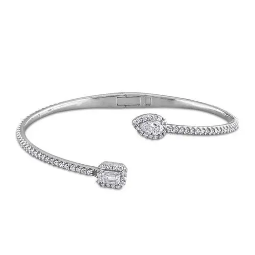 JULIANNA B. 14k Lab-grown Diamond Bangle - White Gold