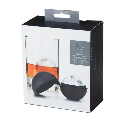 VISKI Glacier Rocks Ice Sphere Molds Set Of 4