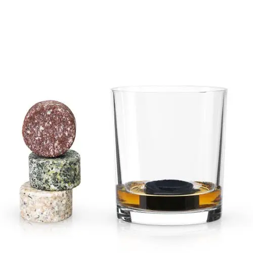 VISKI Glacier Rocks Multi-color Granite Stones Set Of 4