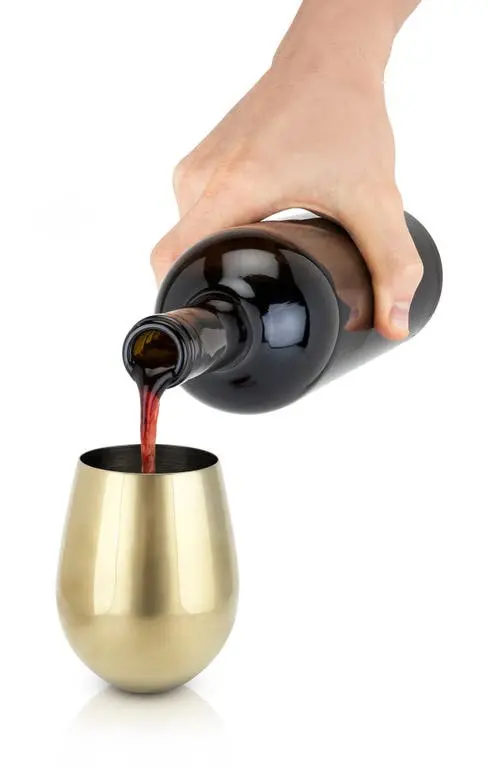 VISKI Stemless Wine Glasses Set Of 2