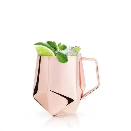 VISKI Seneca Faceted Moscow Mule Mug - Copper