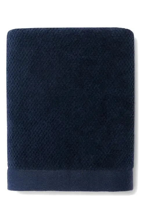 SFERRA Canedo Nuovo Combed Cotton Wash Cloth - Navy