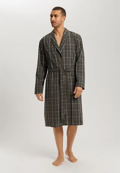 Hanro Night & Day Cotton Shawl Collar Robe