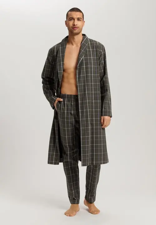 Hanro Night & Day Cotton Shawl Collar Robe