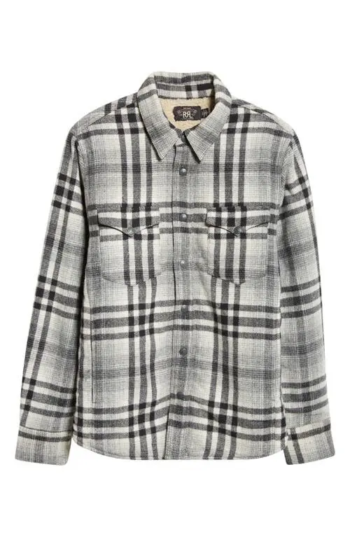 Double Rl Plaid Shirt Jacket
