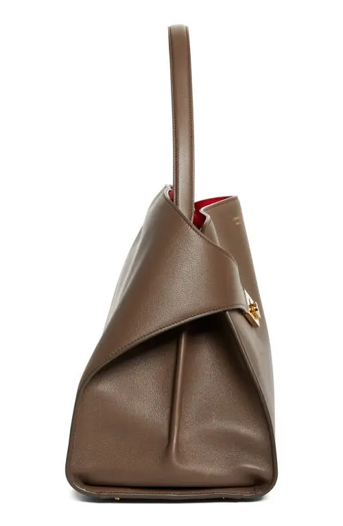 FERRAGAMO Large Hug Bicolor Tote - Clay