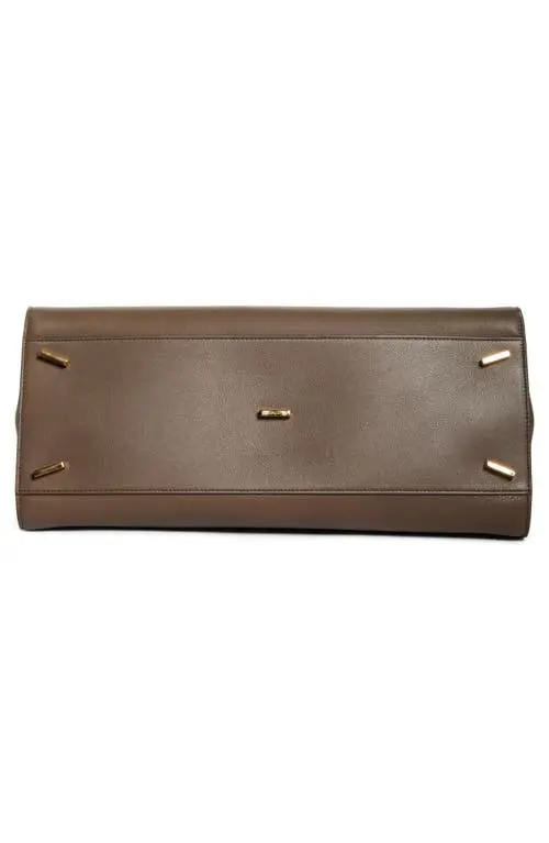 FERRAGAMO Large Hug Bicolor Tote - Clay