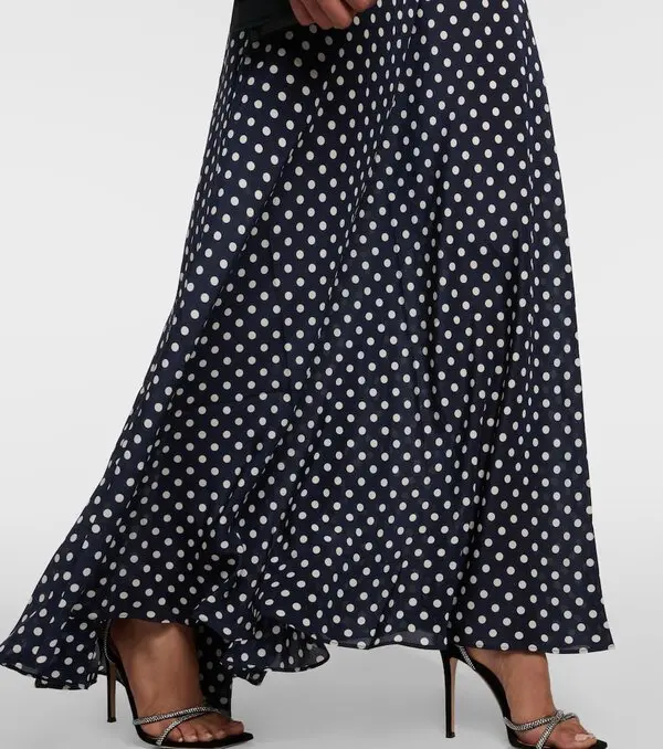 Rixo Emory Polka-dot Maxi Dress