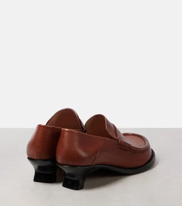 Loewe Campo Leather Loafers