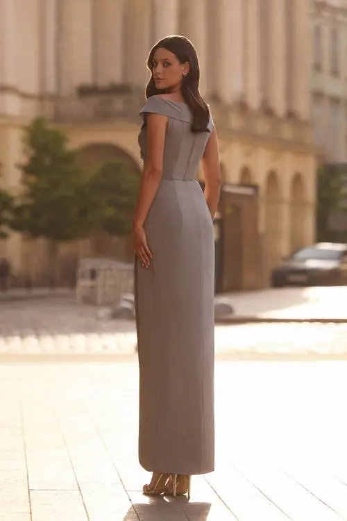 pewter formal dress Bebe Women's Disco Dot Maxi Tank Bodycon Dress main image 1