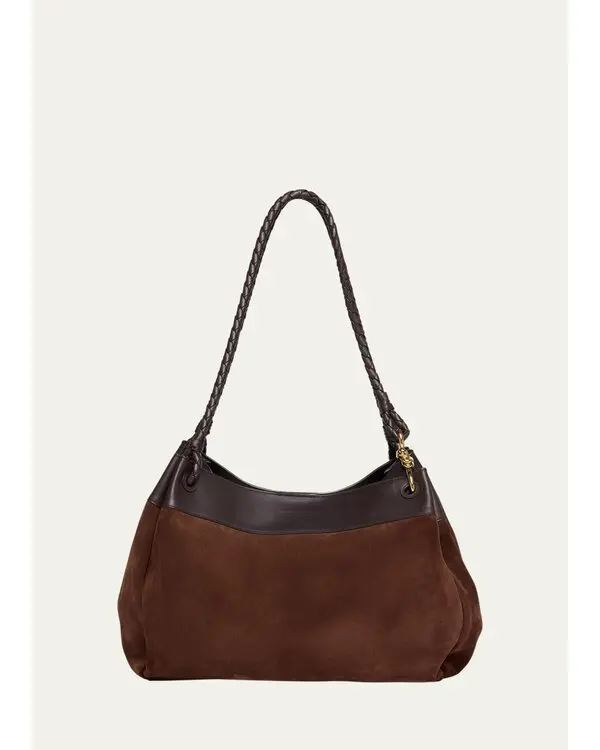 Bottega Veneta Parachute Maxi Shoulder Bag - Brown/fondant